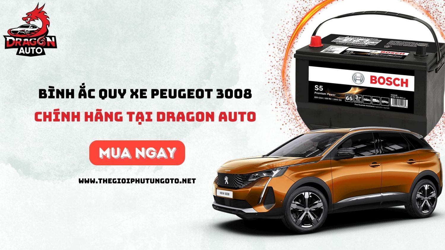Báo Giá Bình Ắc Quy Xe Peugeot 3008 Chính Hãng