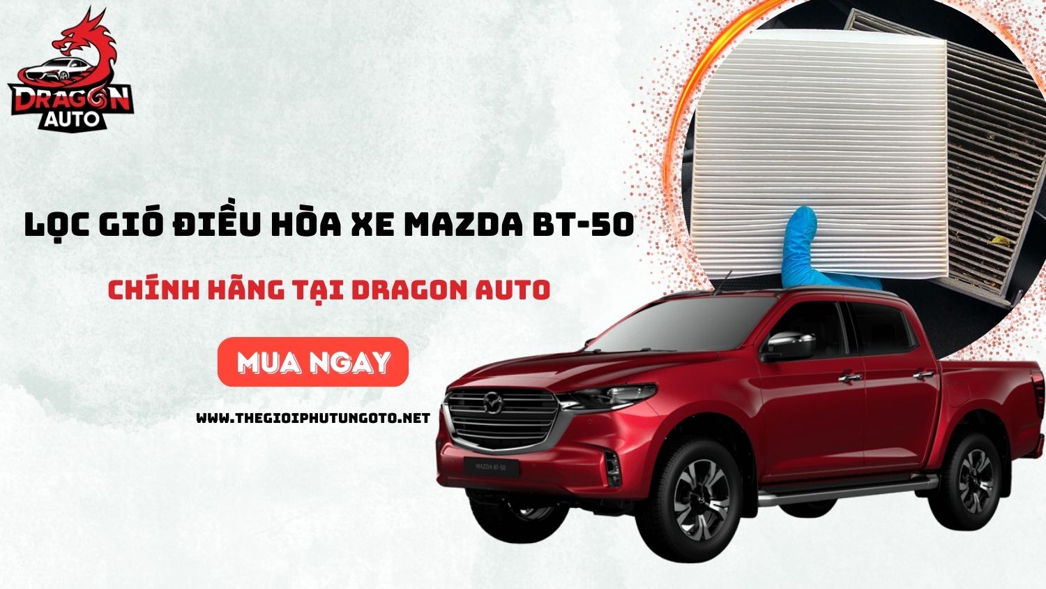 Báo Giá Lọc Gió Điều Hòa xe Mazda BT-50 Chính Hãng