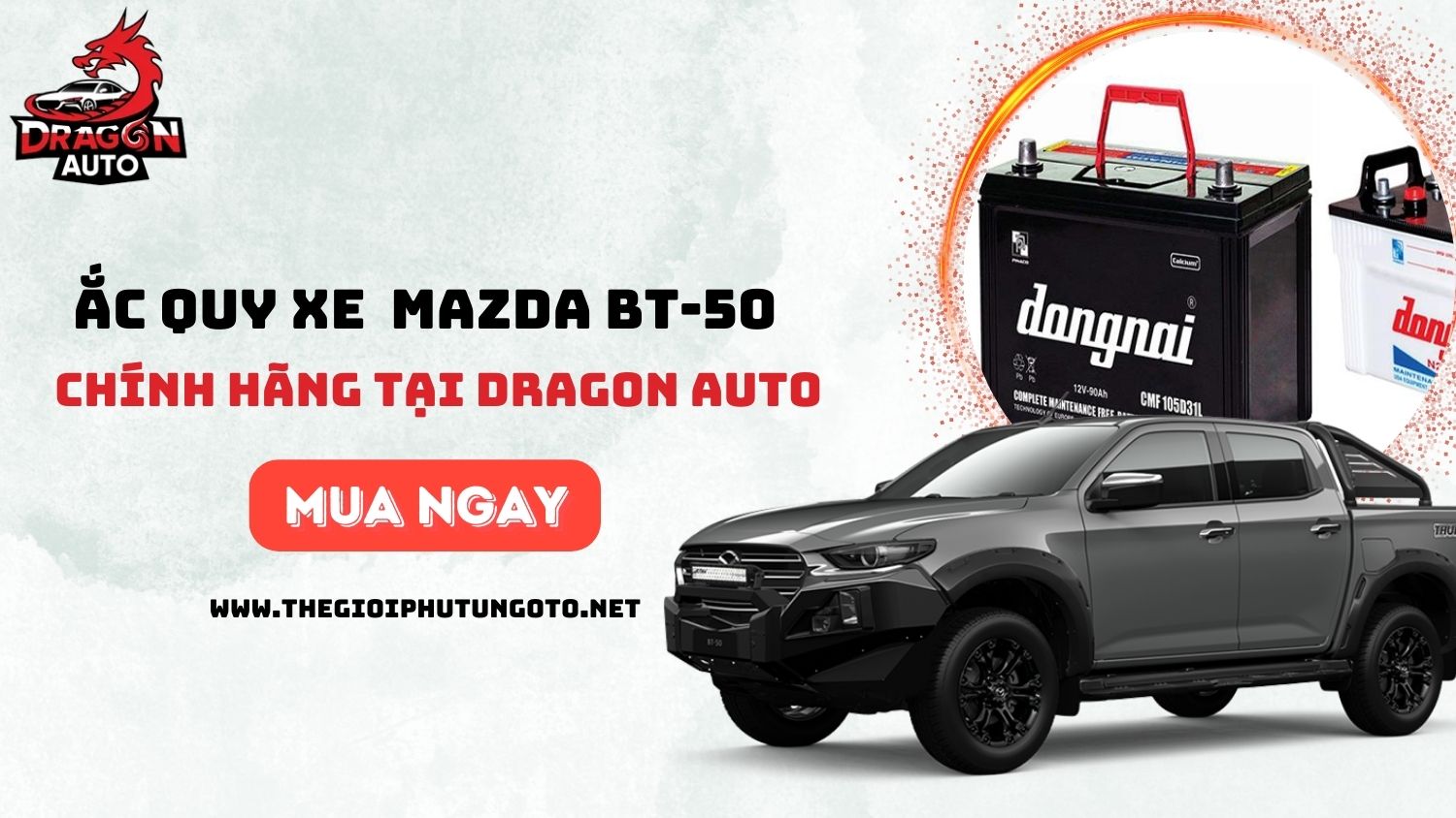 Báo Giá Bình Ắc Quy Xe Mazda BT-50 Chính Hãng