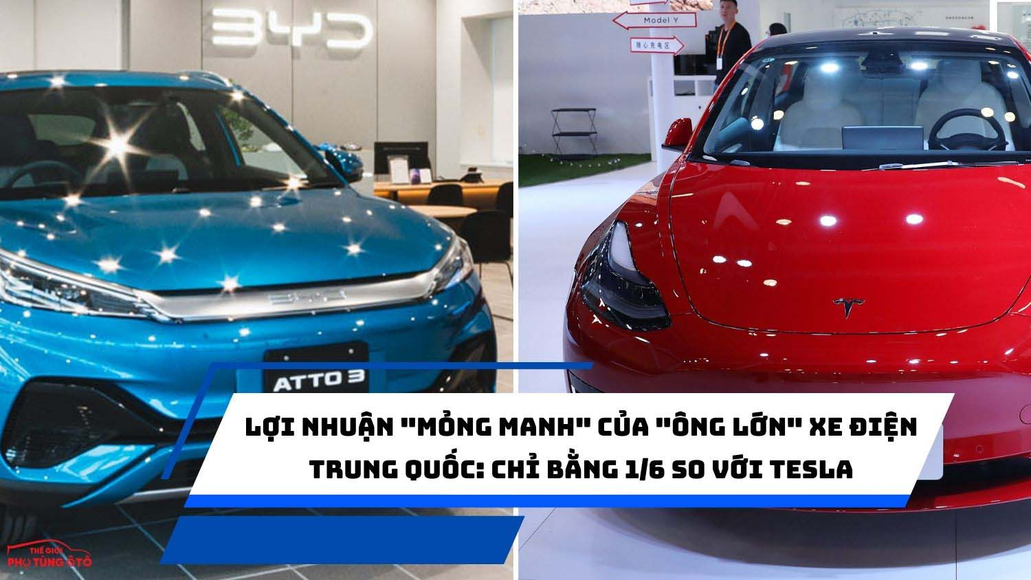Lợi nhuận "mỏng manh" của "ông lớn" xe điện Trung Quốc: Chỉ bằng 1/6 so ...